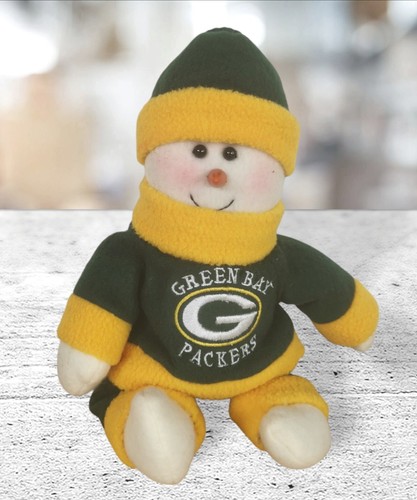 Vintage Green Bay Packers NFL Snowman Ornament H'10 In | eBay