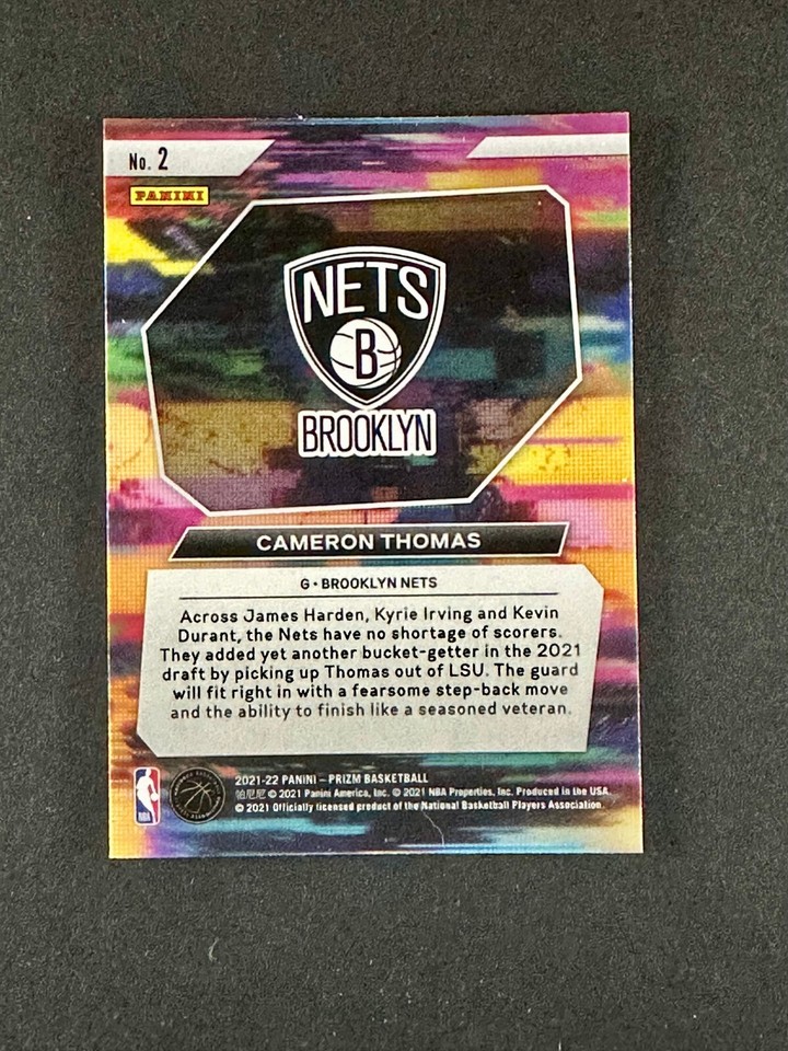 Cameron Thomas Instant Impact Insert Rookie Card RC 2021-22 Prizm ...