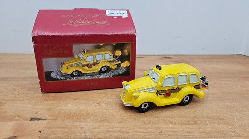 St Nicholas Square Village Accessory Yellow City Taxi Cab Car Vehicle ...