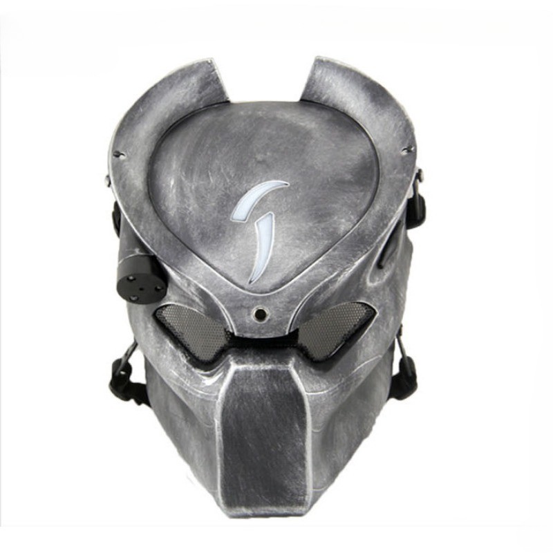 Predator Mask Luminous Game Protective Mask Outdoor Helmet Cosplay ...