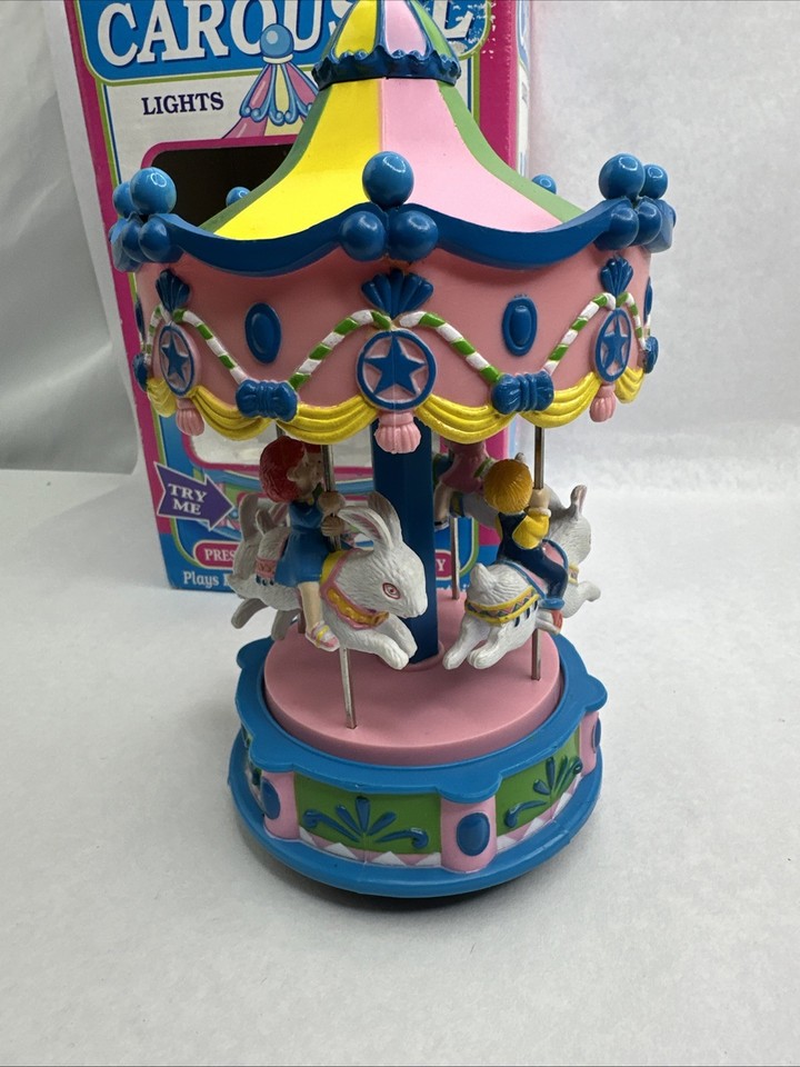 Easter Carousel Plays Easter Parade & Peter Cottontail As Is **Read ...