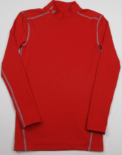 UNDER ARMOUR Cold Gear Compression Shirt Size Small Mens Red Long ...