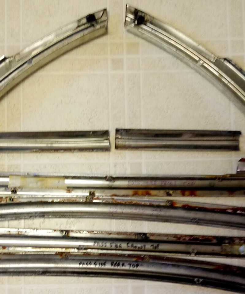 1955 1956 1957 Chevy 4 Door Sedan Belair Side Window Belt Moldings ...