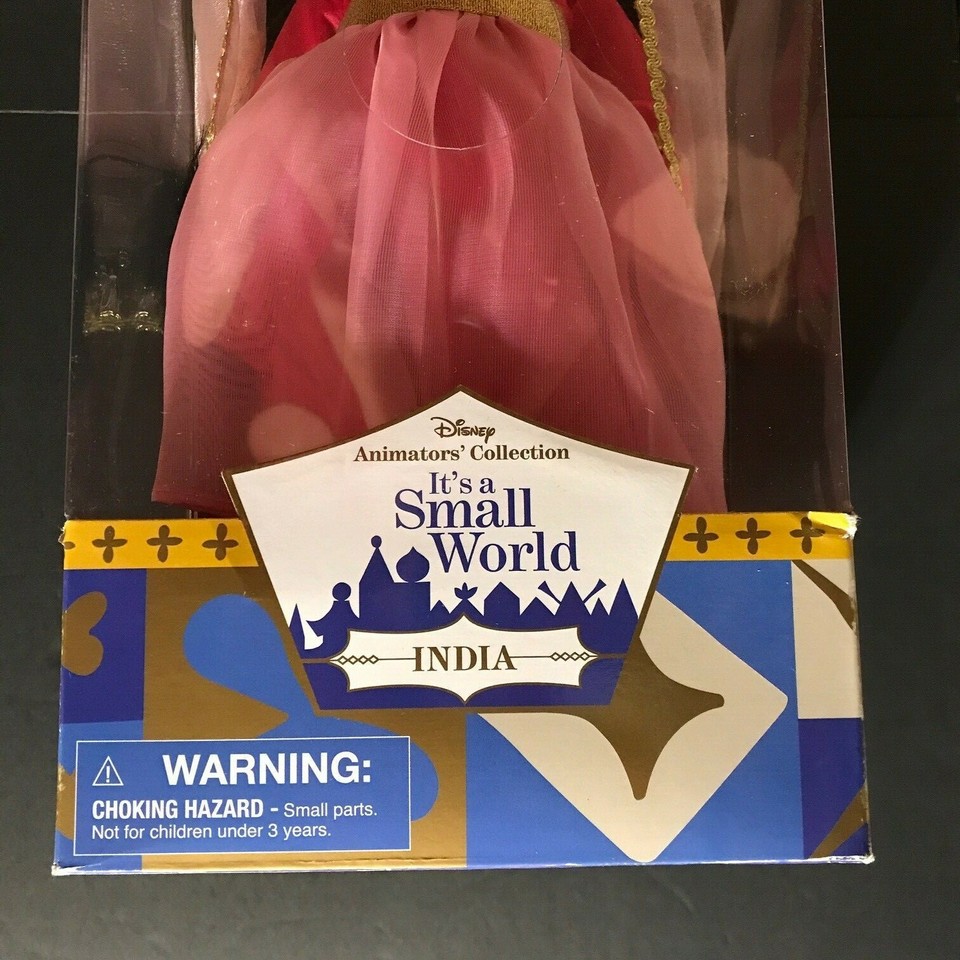 It's a Small World India Doll Disney Singing Animators' Collection NRFB ...