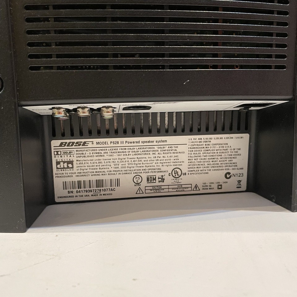 Bose Lifestyle V30 System w/ Remote PS28 III MC1 Speaker Stands ...