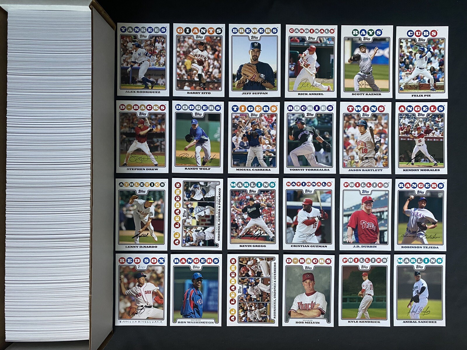 2008 Topps - Baseball Cards - #1-220 - Complete Your Set - You U Pick ...