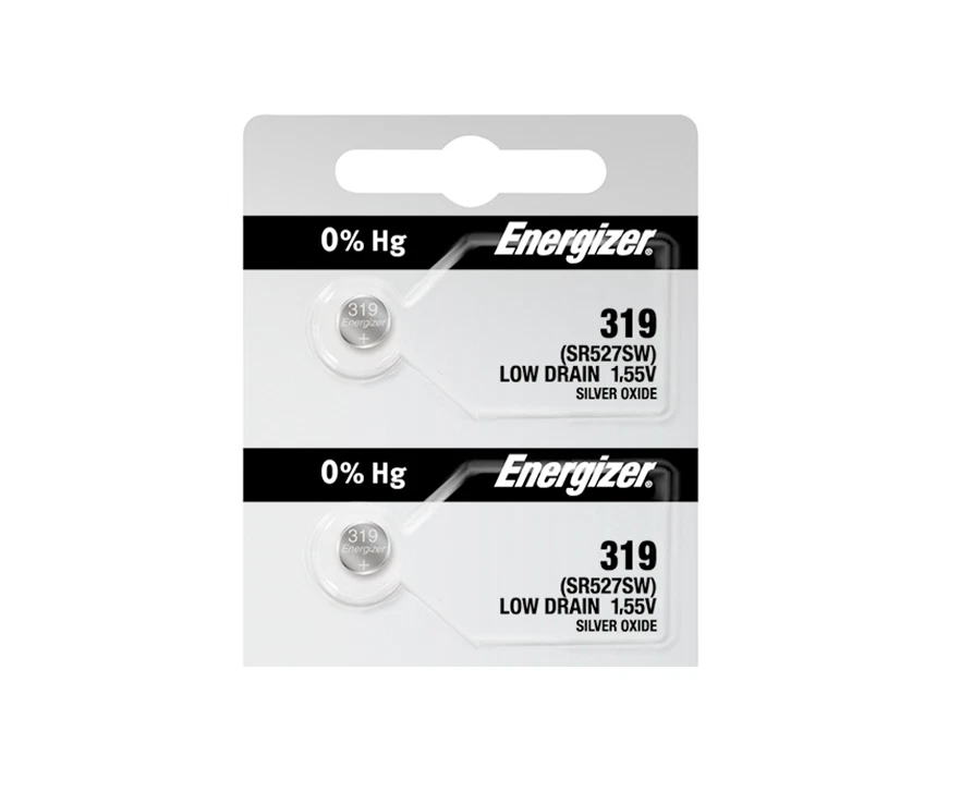 Energizer 319 SR527SW Silver Oxide Watch Battery (5 Count), 60% OFF