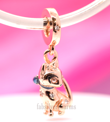 New! Authentic Pandora Rose Gold Sparkling Pet Cat Dangle Charm ...