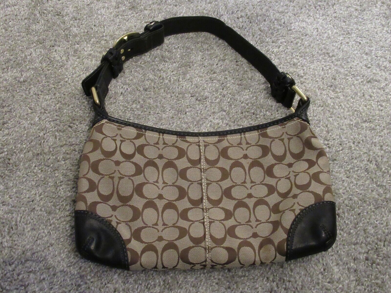 Coach Signature Classic Logo Shoulder Bag Handbag - Gem