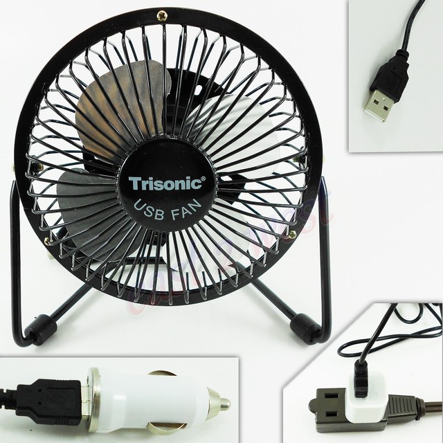 4 Inch Cooling Mini Adjustable USB Plug Fan On/off Switch Wall Adapter ...