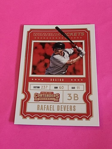 2020 Rafael Devers Winning Tickets Panini Contenders #WT-13 | eBay