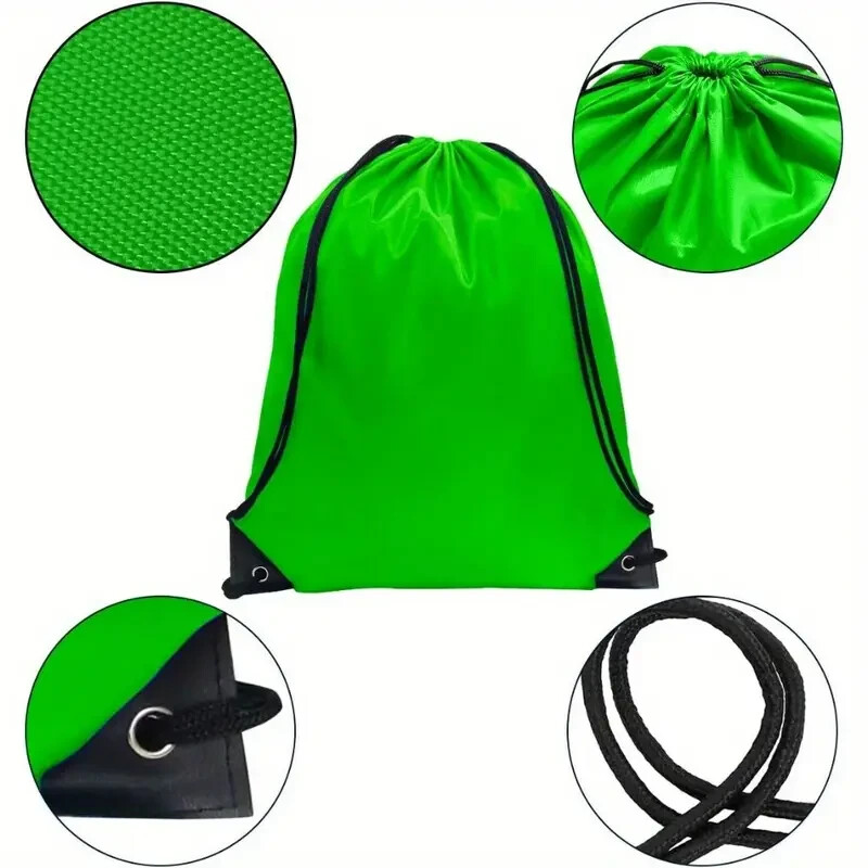1 Colorful Nylon Drawstring Bags - Large Capacity, Durable Storage ...