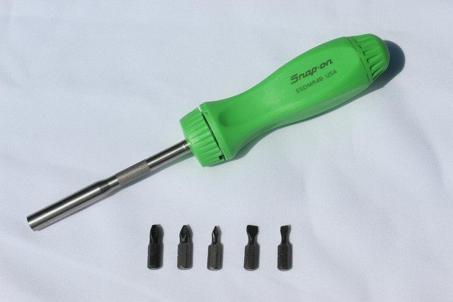 Snap on Green Ratcheting Screwdriver Ssdmr4b SSDMR4BG for sale online ...