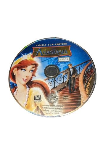 Anastasia (DVD, 1997, Widescreen) ***DVD DISC ONE ONLY*** NO CASE ...