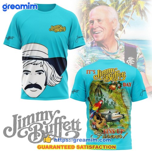 Jimmy Buffett Fins Up Forever All Over Print Shirt | eBay