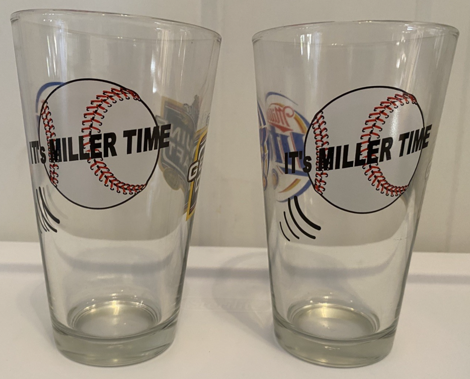 Miller genuine draft Miller Lite, Vintage Glasses It's Miller Time ...