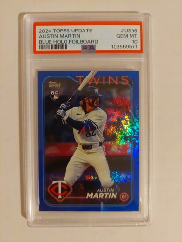2024 Topps Update Austin Martin Blue Holo Foilboard Psa 10 Gem MT #'d ...