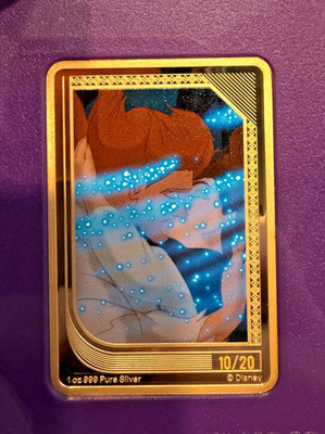 2025 Agoro Disney Beauty & The Beast Gold Gilded Amethyst .999 Silver ...