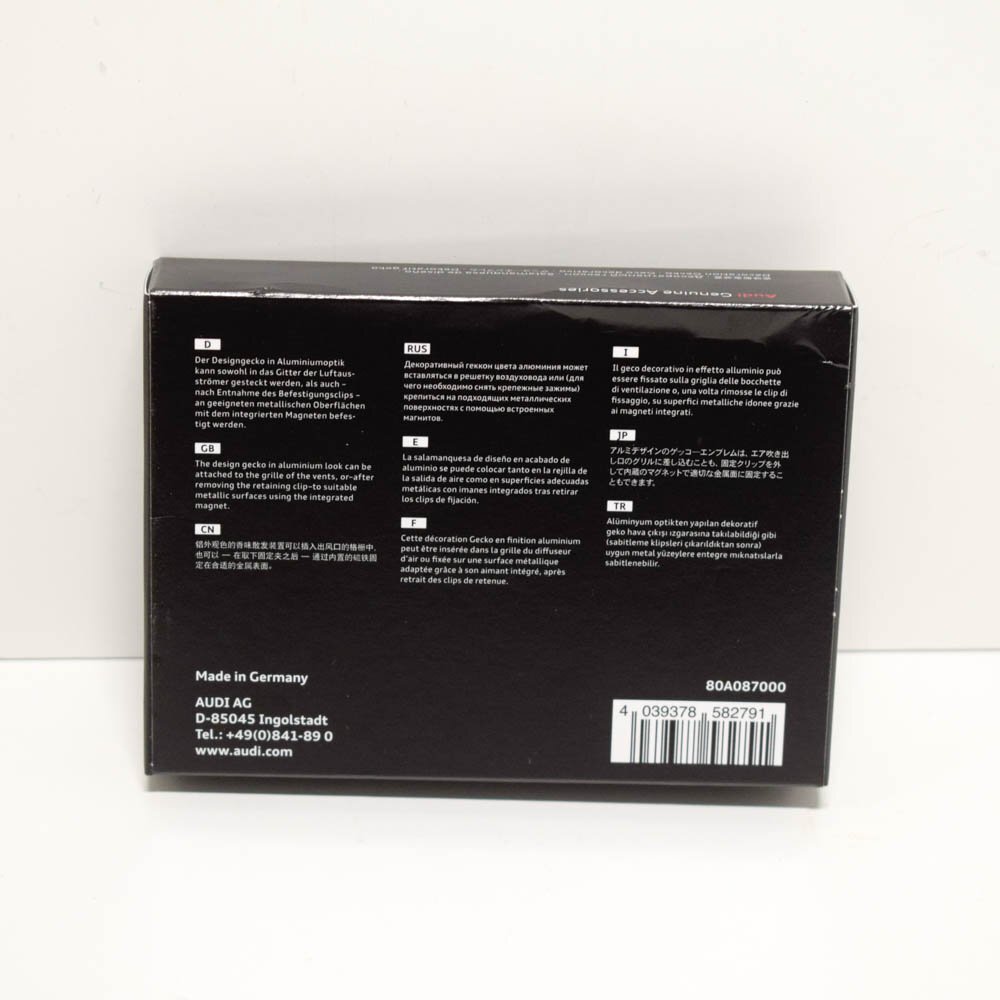 AUDI Decorative Gecko Aluminium in Grille 80A087000 NEW GENUINE | eBay