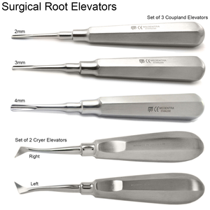 X5 Dental Root Elevators Coupland / Cryer Elevator Tooth Luxation ...