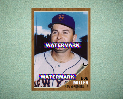 Bob Miller (LH) New York Mets 1962 Style Custom Baseball Art Card | eBay
