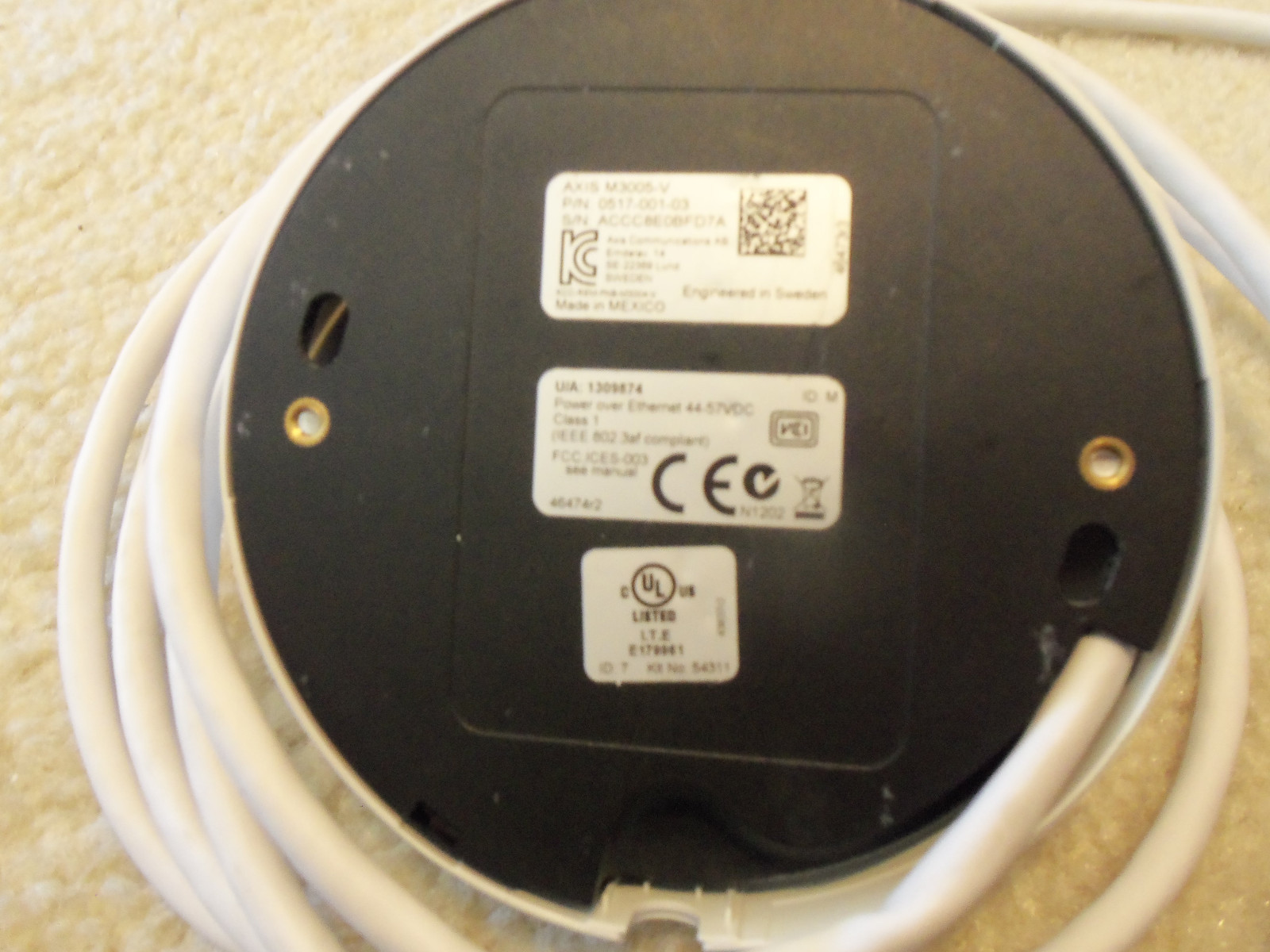 Axis M3005-V IP Network Security Surveillance Web Color Cam Camera | eBay