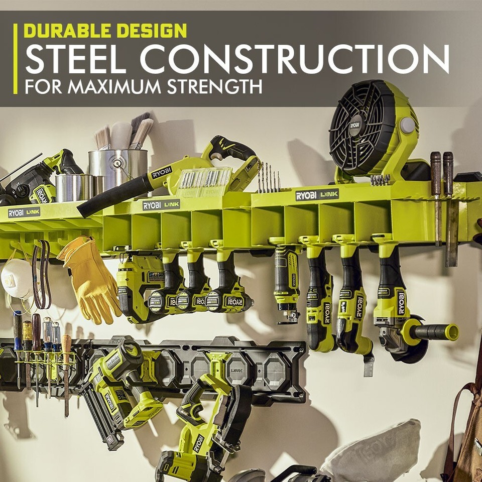 NEW! RYOBI LINK MODULAR STORAGE SYSTEM TOOL ORGANIZER SHELF (21” x 11 ...