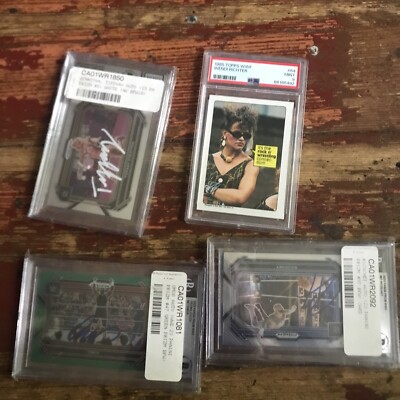 WWE Tiffany Stratton, Omos, Ricochet Autographed Cards Wendi Richter ...