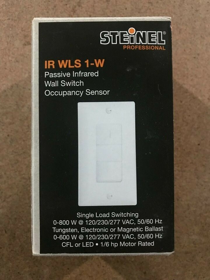 STEINEL IR WLS 1-W PASSIVE INFRARED WALL SWITCH OCCUPANCY SENSOR | eBay