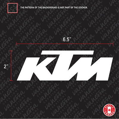 2X KTM LOGO sticker vinyl decal | eBay