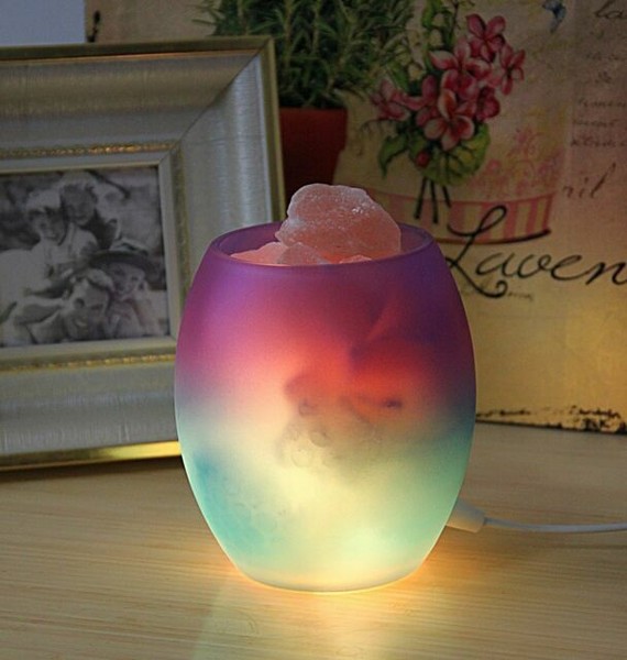 Himalayan Natural Blue and Purple Salt Lamp for sale online | eBay