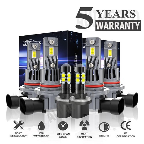 For GMC Jimmy SLS Sport Utility 4.3L 1996-2001 LED Headlight Fog Light ...