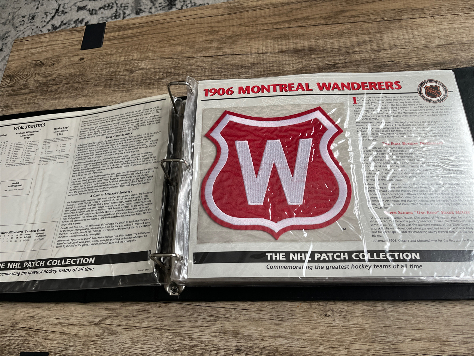 Willabee And Ward NHL Partial Patch Collection Binder + 19 Pages ...