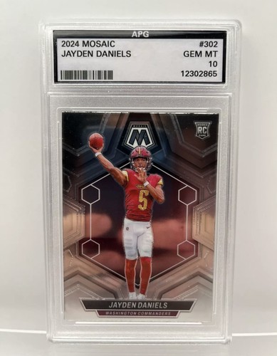 Jayden Daniels 2024 Panini Mosaic Rookie #302 APG Gem Mint 10 | eBay