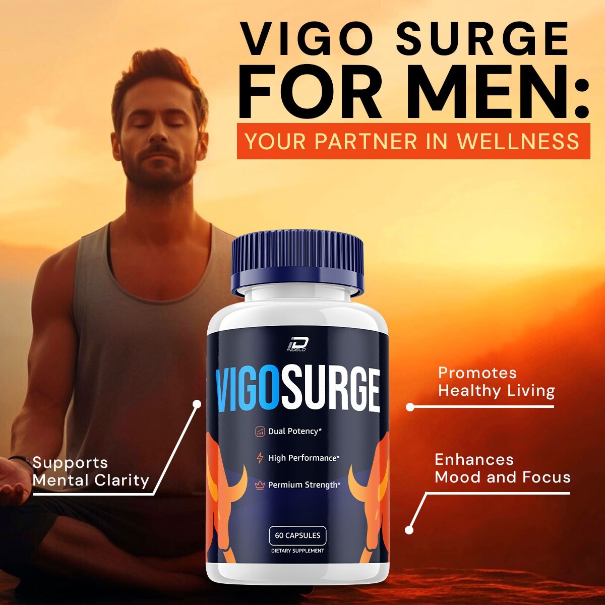 (2 Pack) Vigo Surge for Men - VigoSurge Vitamin Complex Pills (120 ...