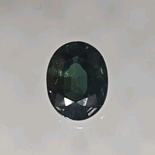 Sultry! 2.20ct 9x6.8mm VVS Oval Nat. Blueish Green Heated Sapphire ...