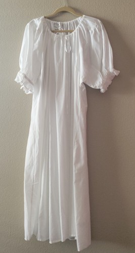 Holy Clothing 4X Dress White Cotton Maxi Chemise SCA Night Gown ...