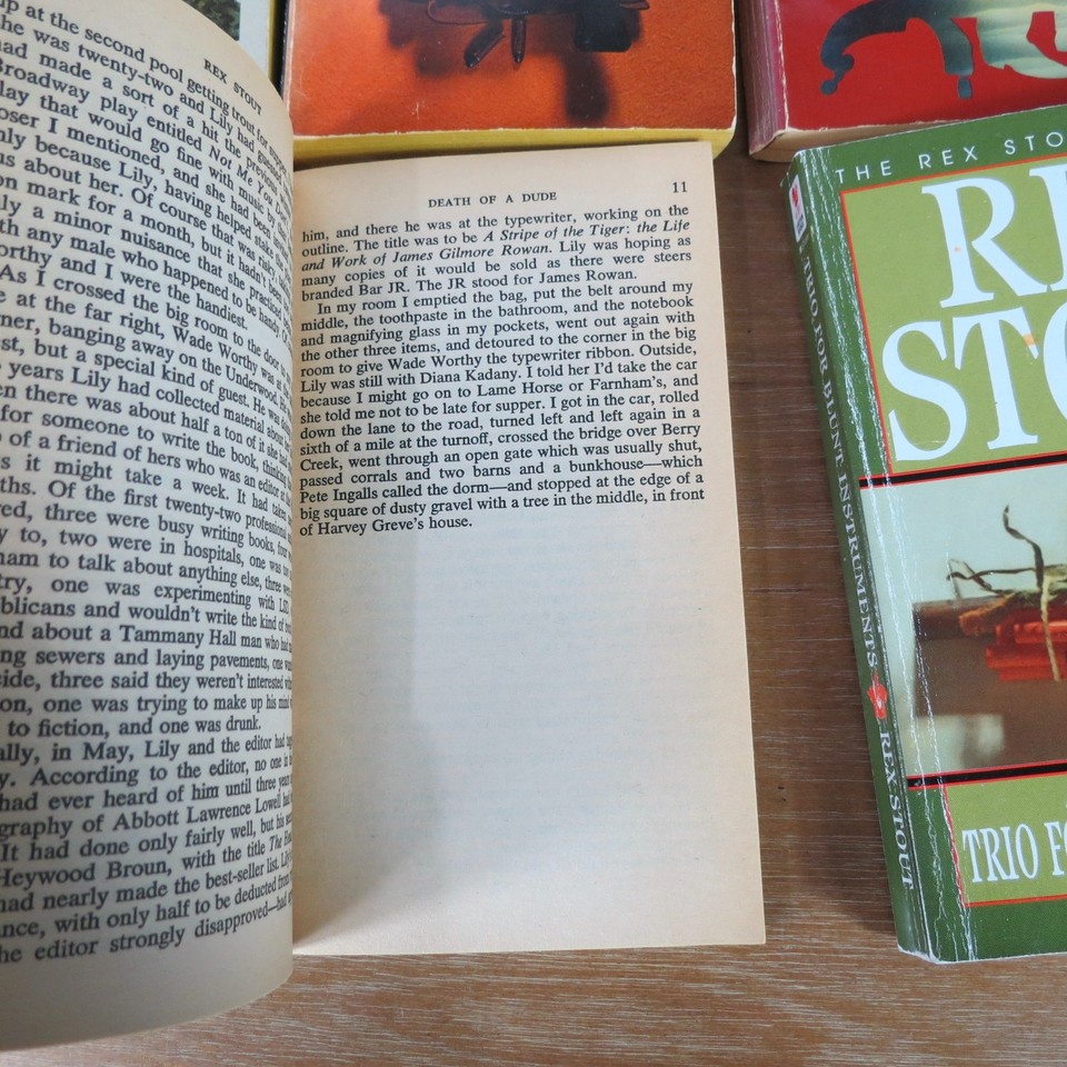 Rex Stout Nero Wolfe Paperbacks - Lot of 20 Vintage MMP | eBay
