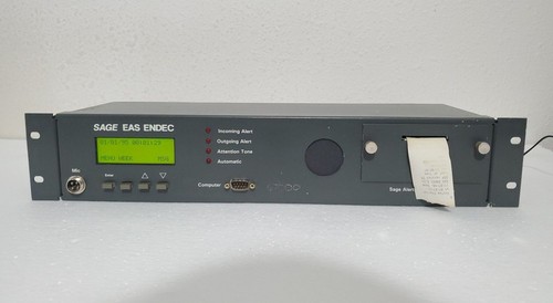 SAGE ALERTING SYSTEMS EAS ENDEC 1822 Alert System Encoder/Decoder AS IS ...