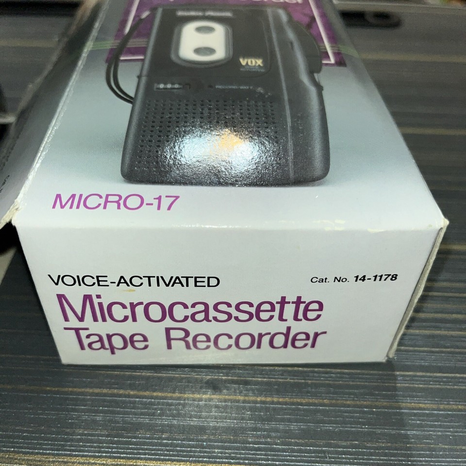 Radio Shack Voice-Activated Microcassette Tape Recorder 14-1178 Micro 17 Repair | eBay