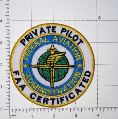 FAA Certified Federal Aviation Administration Private Pilot Patch Repro ...