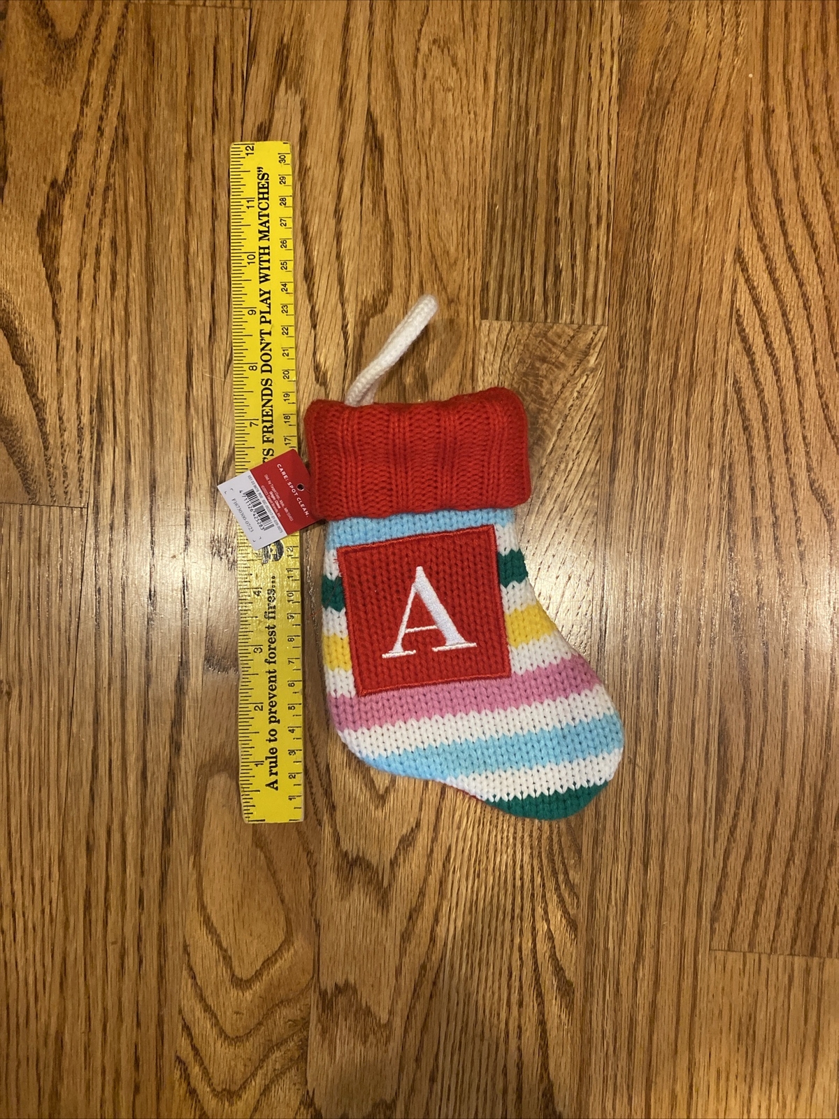 Target Wondershop Monogram Mini Letter *A* Rainbow Christmas Stocking ...