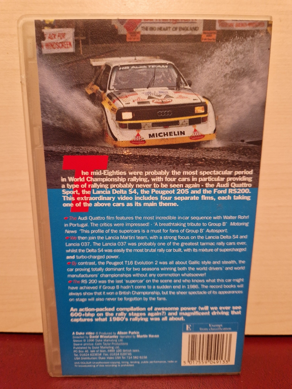 The Rally Supercars - Audi,Lancis,Ford - Motorsport - PAL VHS Video ...