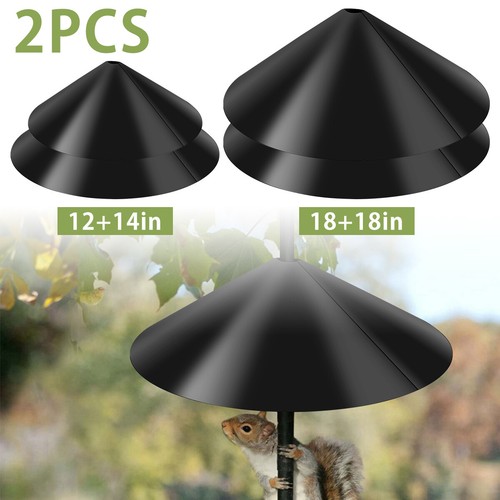 2Pcs 18 inch Squirrel Baffle Wrap Around Squirrel Proof Baffles Durable ...