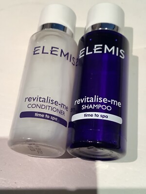 Elemis revitalise me shampoo and conditioner New set Travel sizes 30ml ...