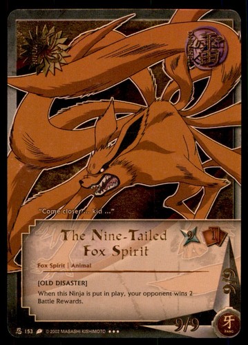 Naruto CCG The Nine-Tailed Fox Spirit #153 Light Play | eBay
