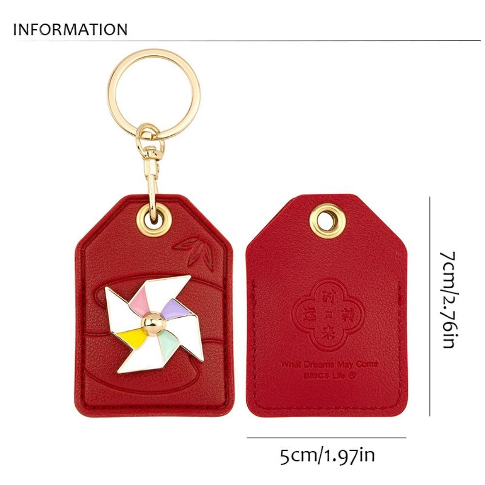 Creative Rotating Windmill Keychain Key Protective Case Entrance Guard ...