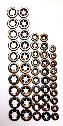 Starlock Push On Fasteners Locking Speed Round Clips 20X 2,3,4,5,6MM ...