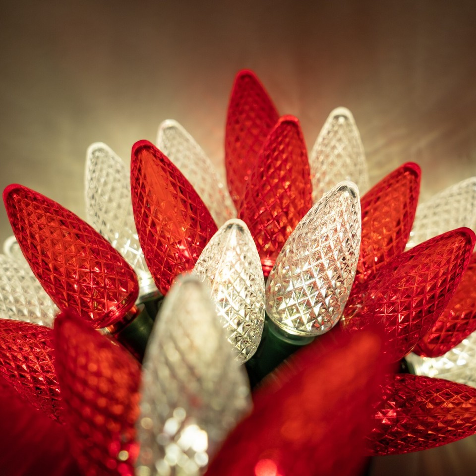 C9 LED Christmas Light Set Indoor Outdoor Home Holiday Party String ...