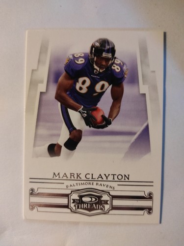 NFL Football Trading Card Mark Clayton Baltimore Ravens 2007 Donruss ...